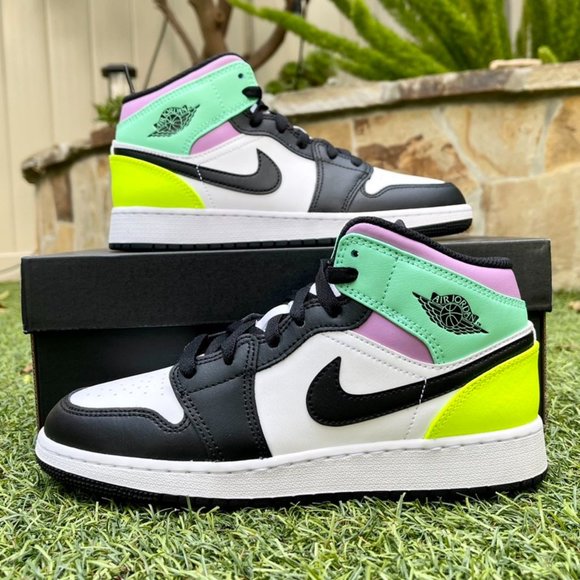 Jordan | Shoes | Nike Air Jordan Mid Black Multicolor Shoes | Poshmark